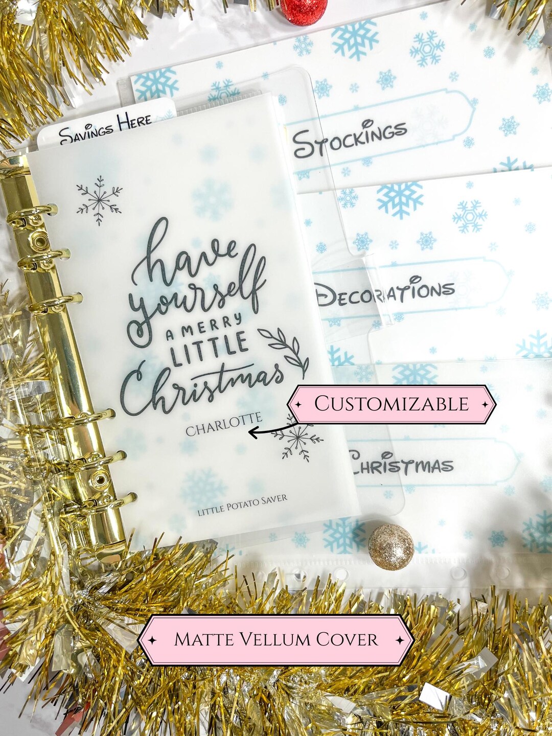 Snow Dream Winter Cash Envelope L Custom Cash Stuffing Envelopes A6 for ...