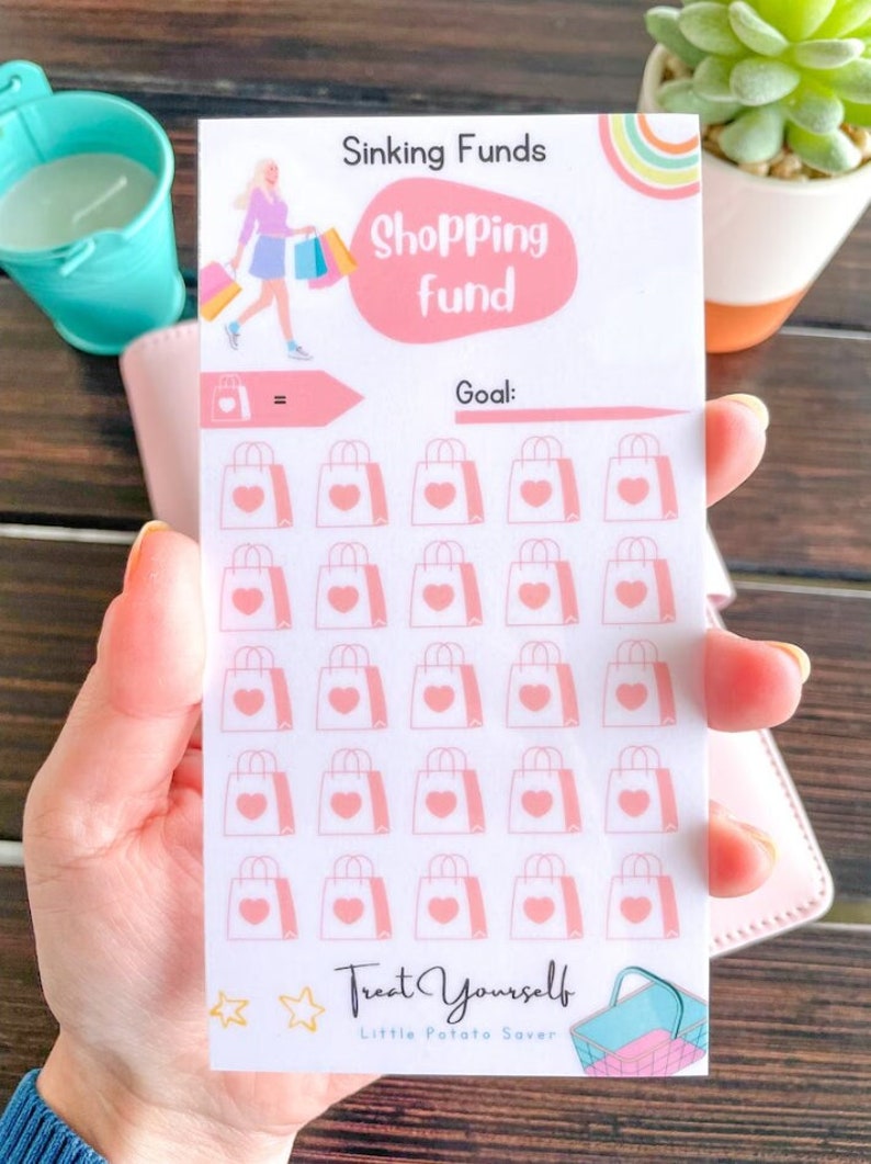 Shopping L Everyday Savings Challenge | Sinking Funds | Money Tracker ...