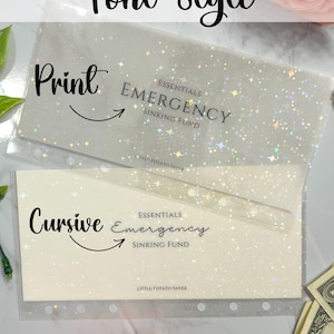 MONTHLY Sinking Fund Cash Envelopes | Minimalistic Collection | A6 ...