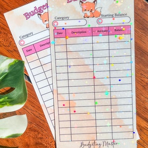 12 Budget Sheets BUNDLE- Cute Animals 2nd Edition | Money Tracker | A6 ...