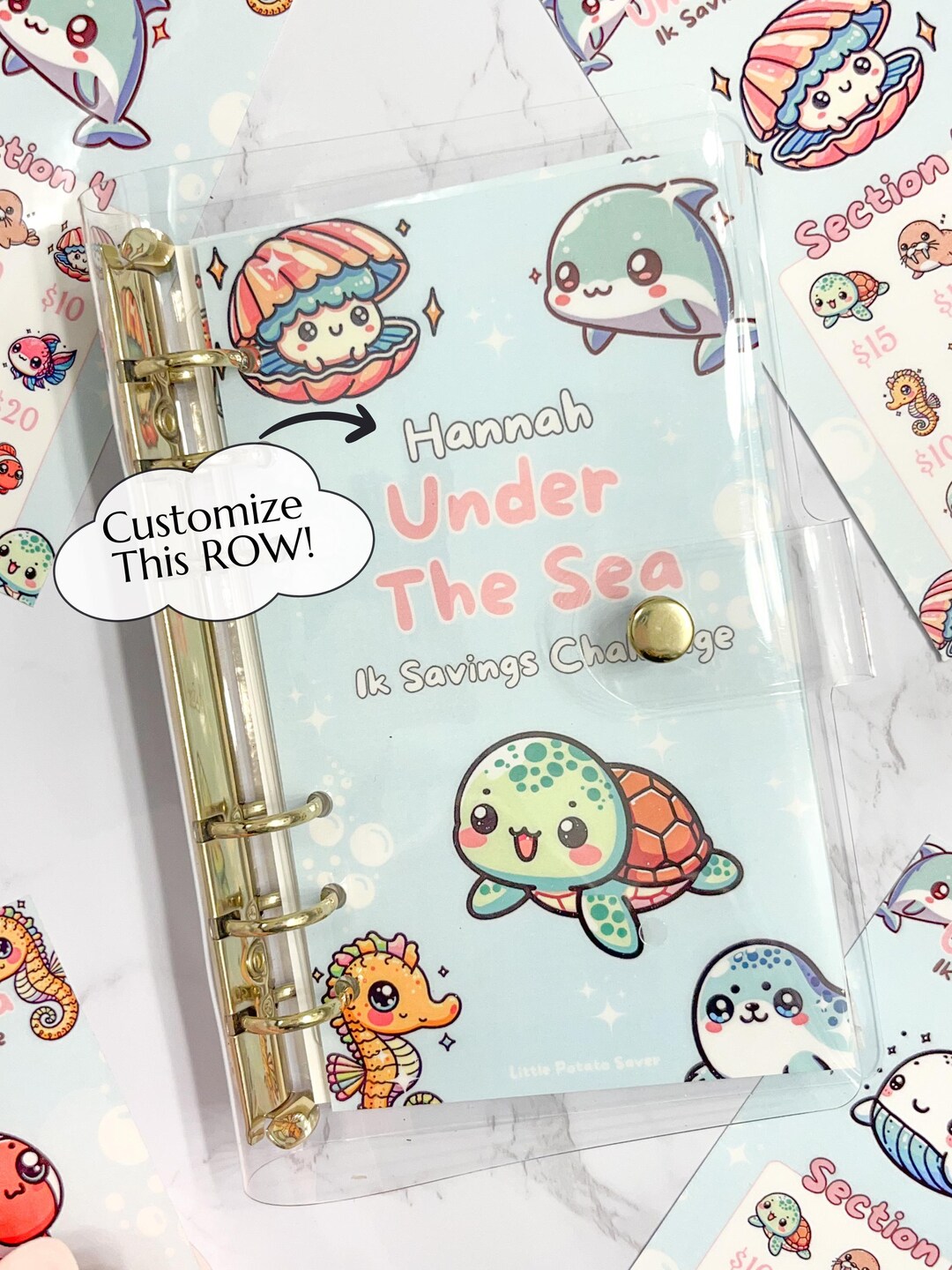 1k 2k 5k Under the Sea Savings Challenge | Optional Budget Binder and ...