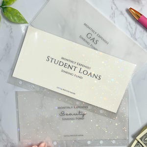 MONTHLY Sinking Fund Cash Envelopes | Minimalistic Collection | A6 ...