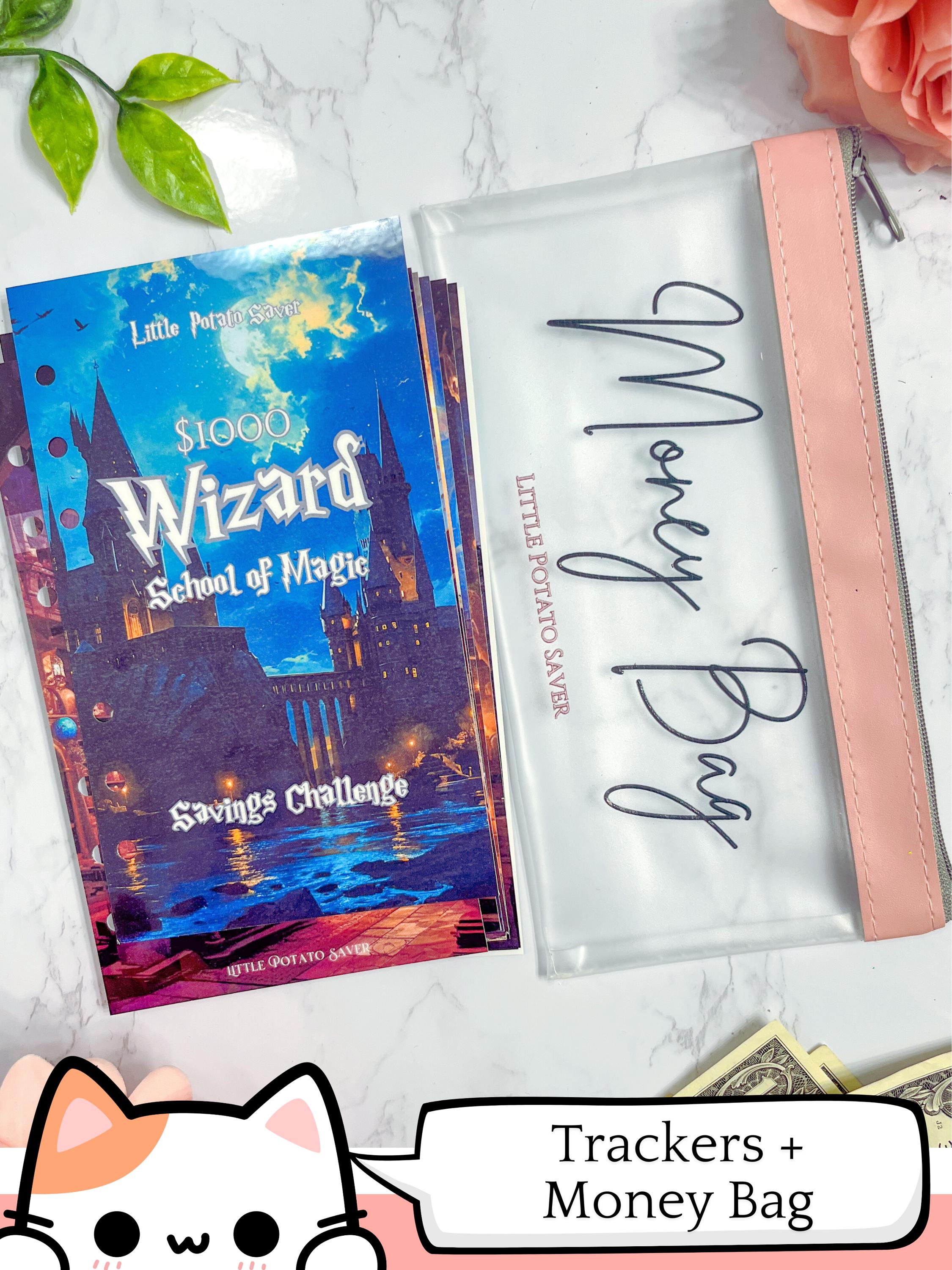 1k 2.5k 5k Wizard Magic School SCRATCH OFF Savings Challenge | for A6 ...