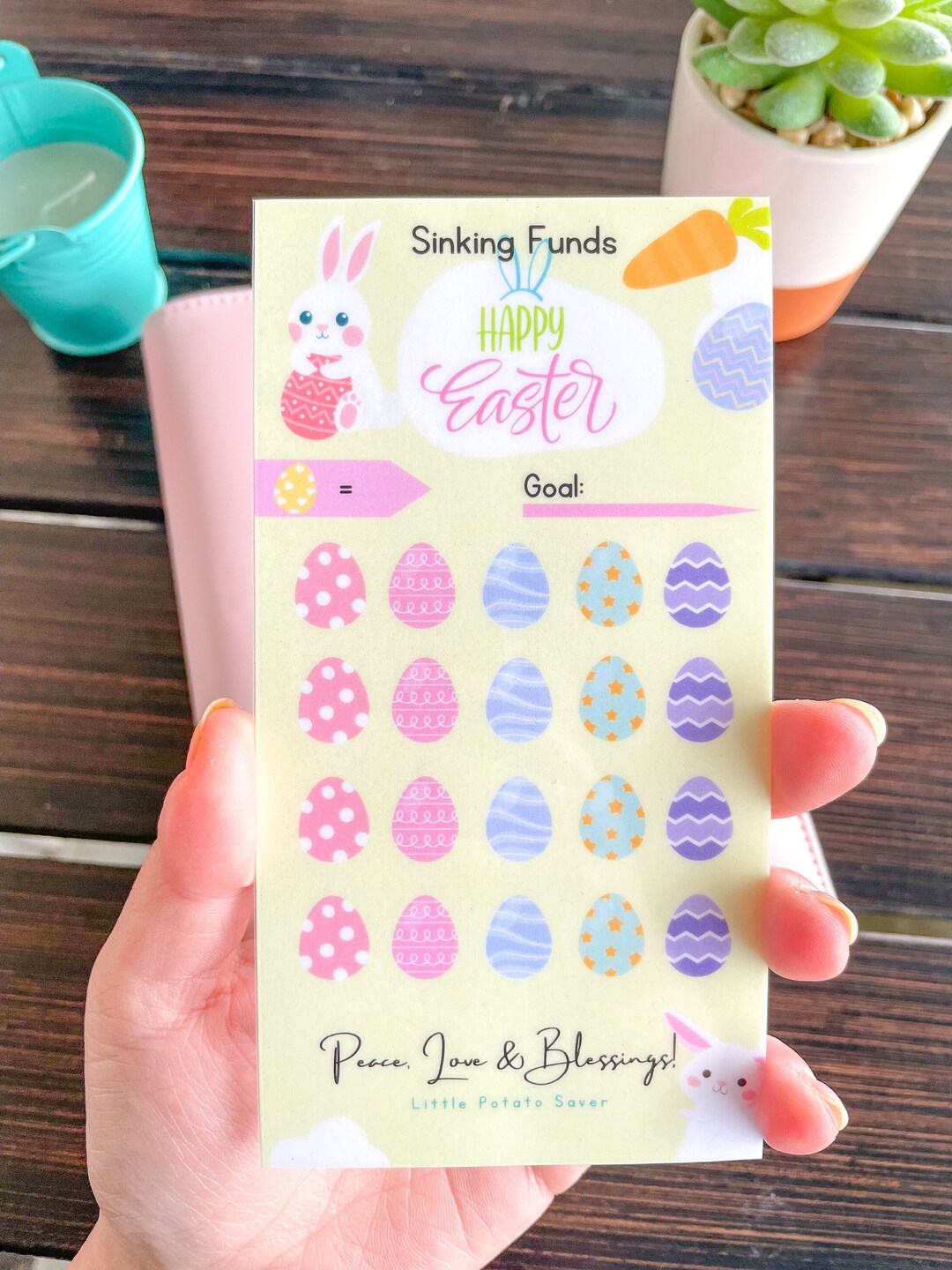 Easter | Holiday Savings Challenge | Money Tracker | Laminated | for A6 ...