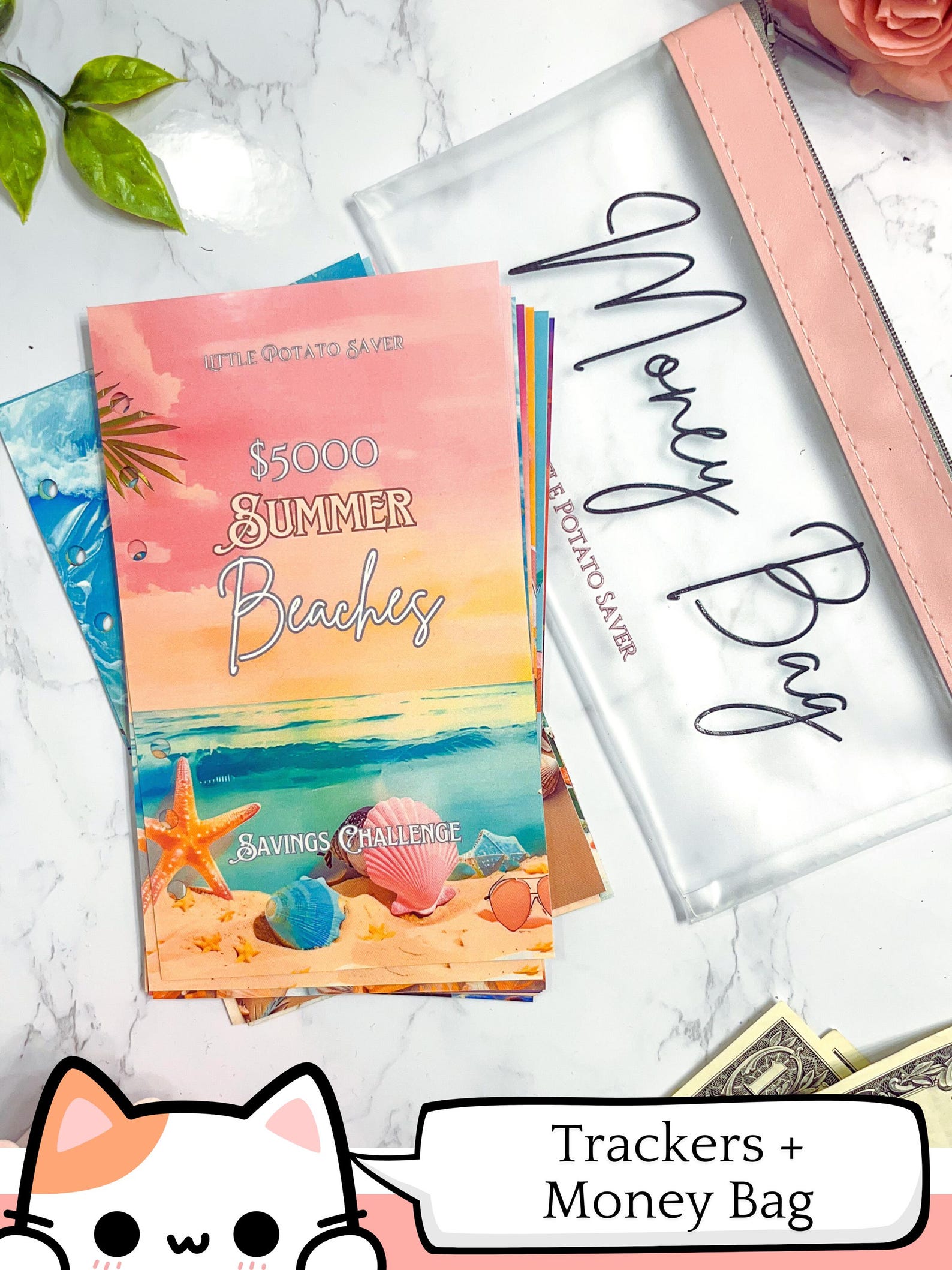 1k 2.5k 5k Summer Beaches SCRATCH OFF Savings Challenge | for A6 Budget ...