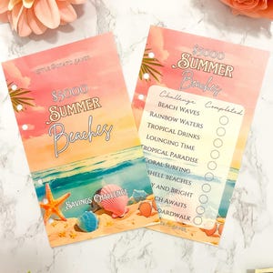 1k 2.5k 5k Summer Beaches SCRATCH OFF Savings Challenge | for A6 Budget ...