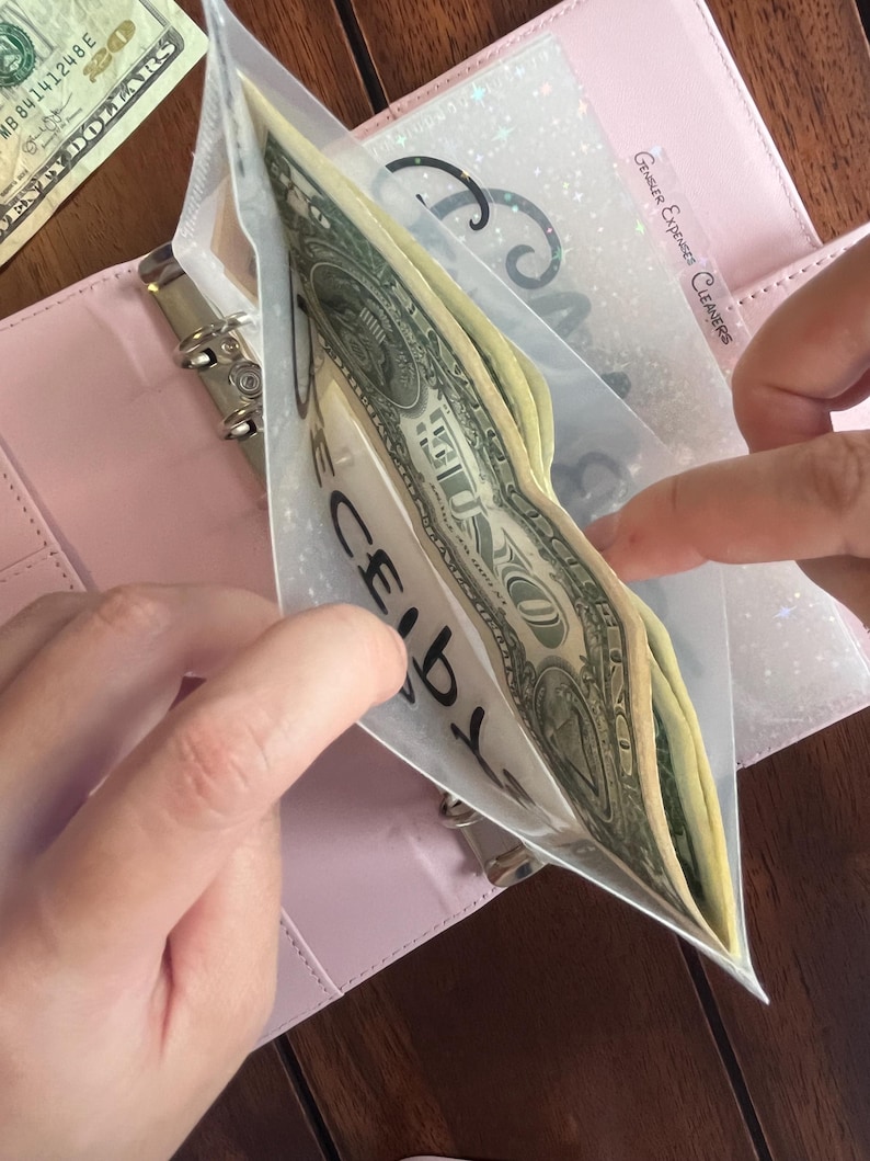 Starlight A6 Custom Cash Envelopes With Tabs | Cash Envelope | Clear ...