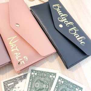 Slim Cash Envelope Wallet Optional STARLIGHT MINIMALISTIC VELLUM Cash ...