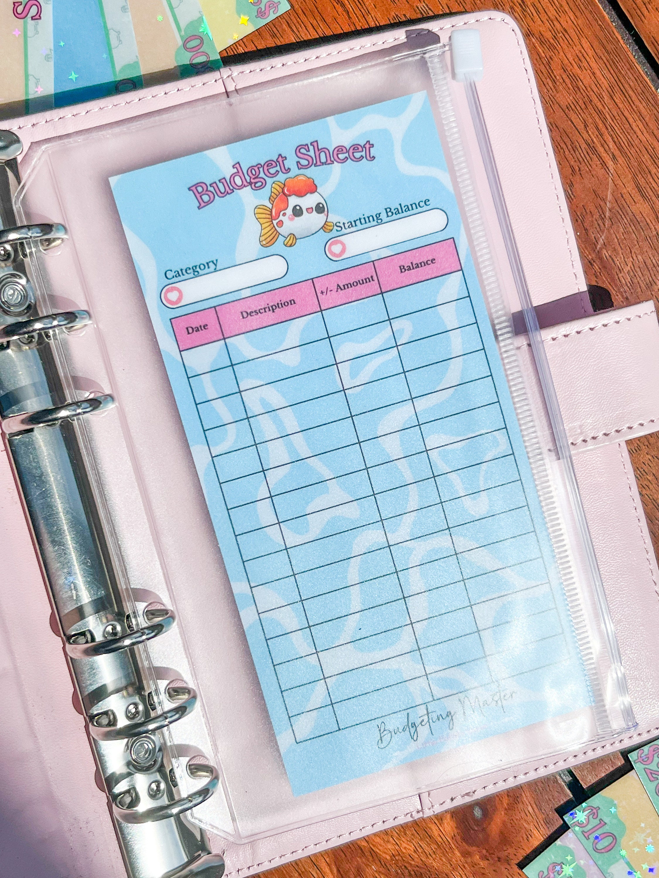 FOX Budget Sheet - Cute Animals 2nd Edition | Money Tracker | A6 ...