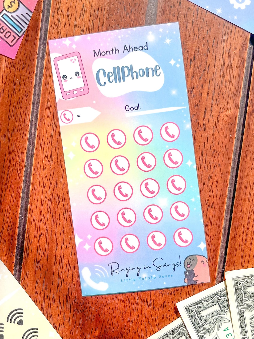 Cell Phone L Month Ahead Savings Challenge PART 2 | Money Tracker ...