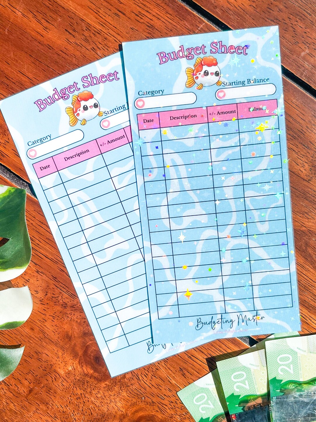 GOLDFISH Budget Sheet - Cute Animals 2nd Edition | Money Tracker | A6 ...