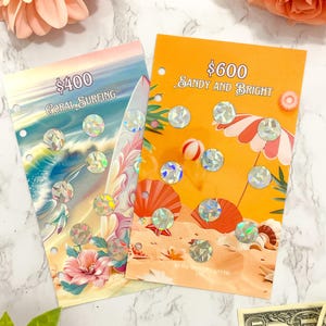 1k 2.5k 5k Summer Beaches SCRATCH OFF Savings Challenge | for A6 Budget ...