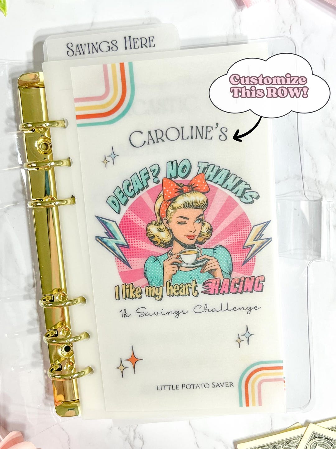 Sarcastic Gal Savings Challenge L Matte Vellum Envelopes L Frosted ...