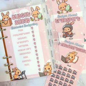 Bunny Budget Ahead Savings Challenges | 12 Essential Budget Categories ...