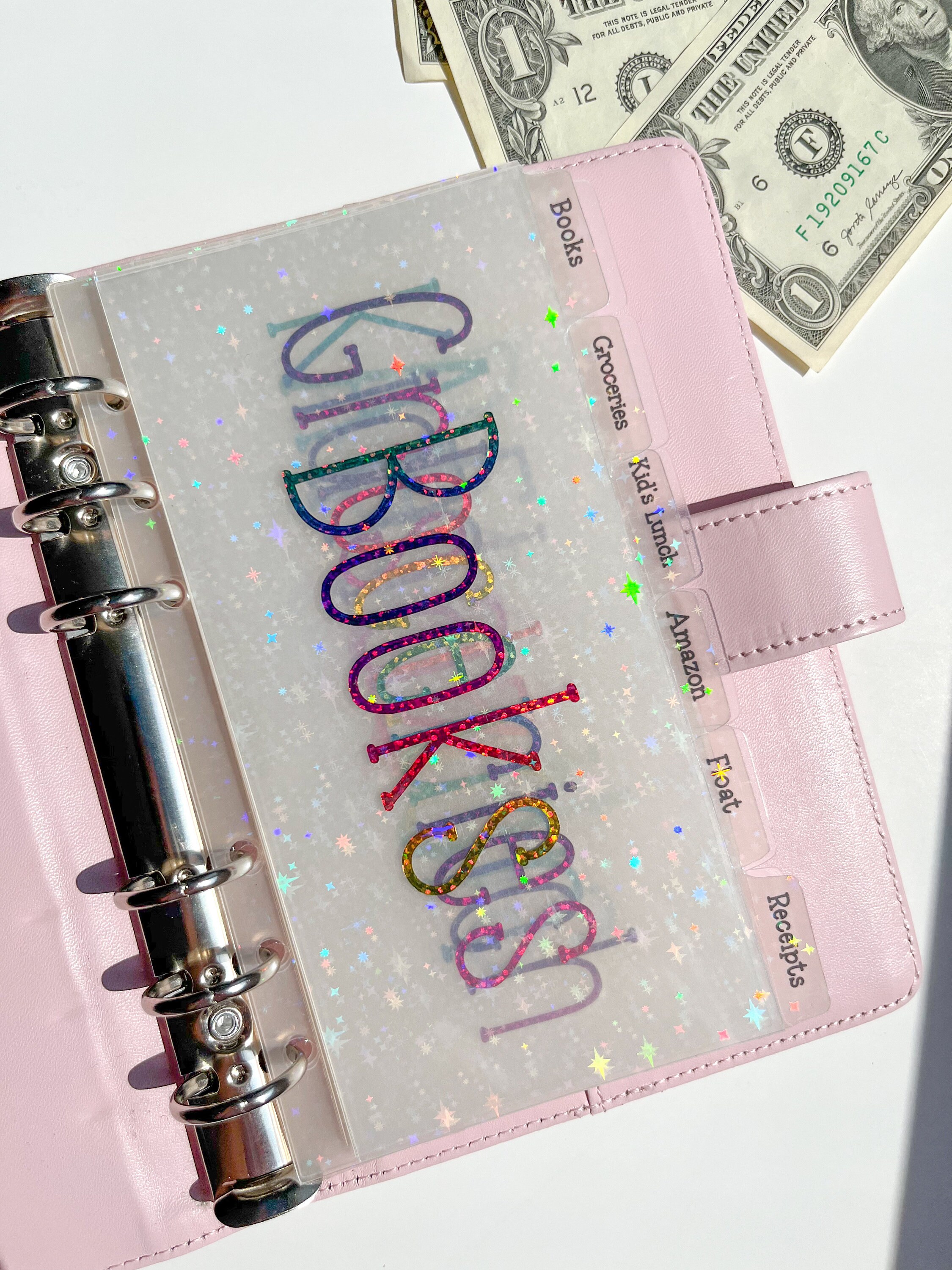 A6 HOLOGRAPHIC Cash Wallet Binder or Wallet Organizer (not Envelopes ...