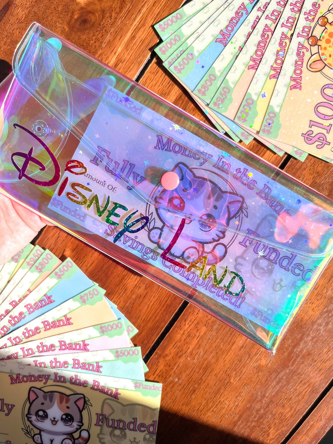 Custom Iridescent Money Bag | Cash Stuffing | Cash Envelope System ...