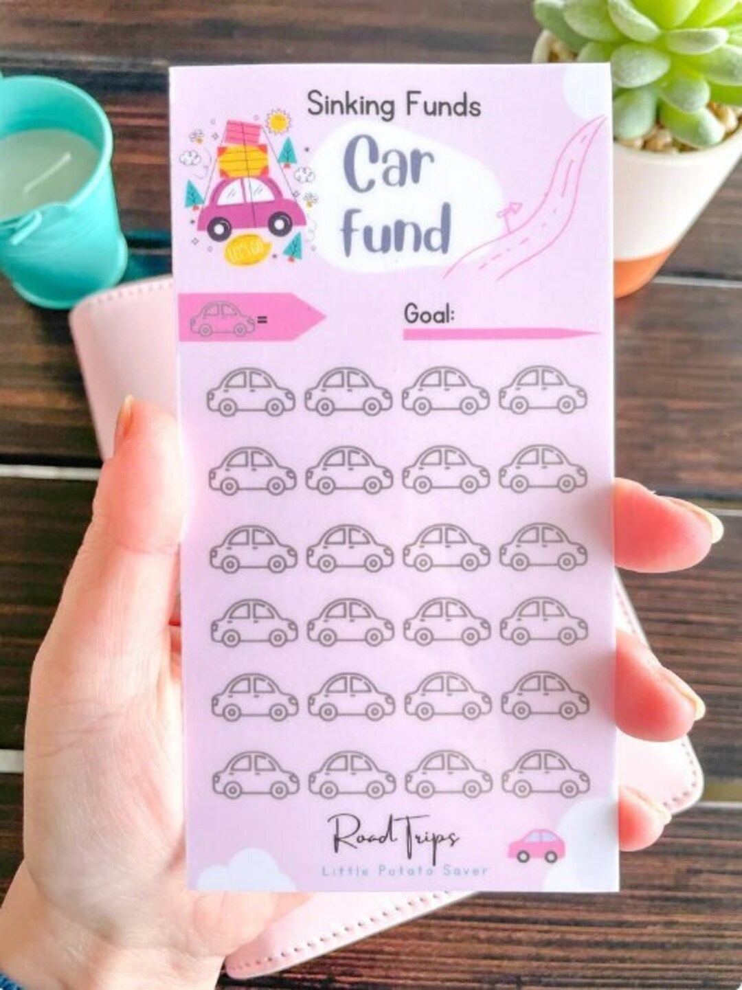 Car Fund L Everyday Savings Challenge | Sinking Funds | Money Tracker ...