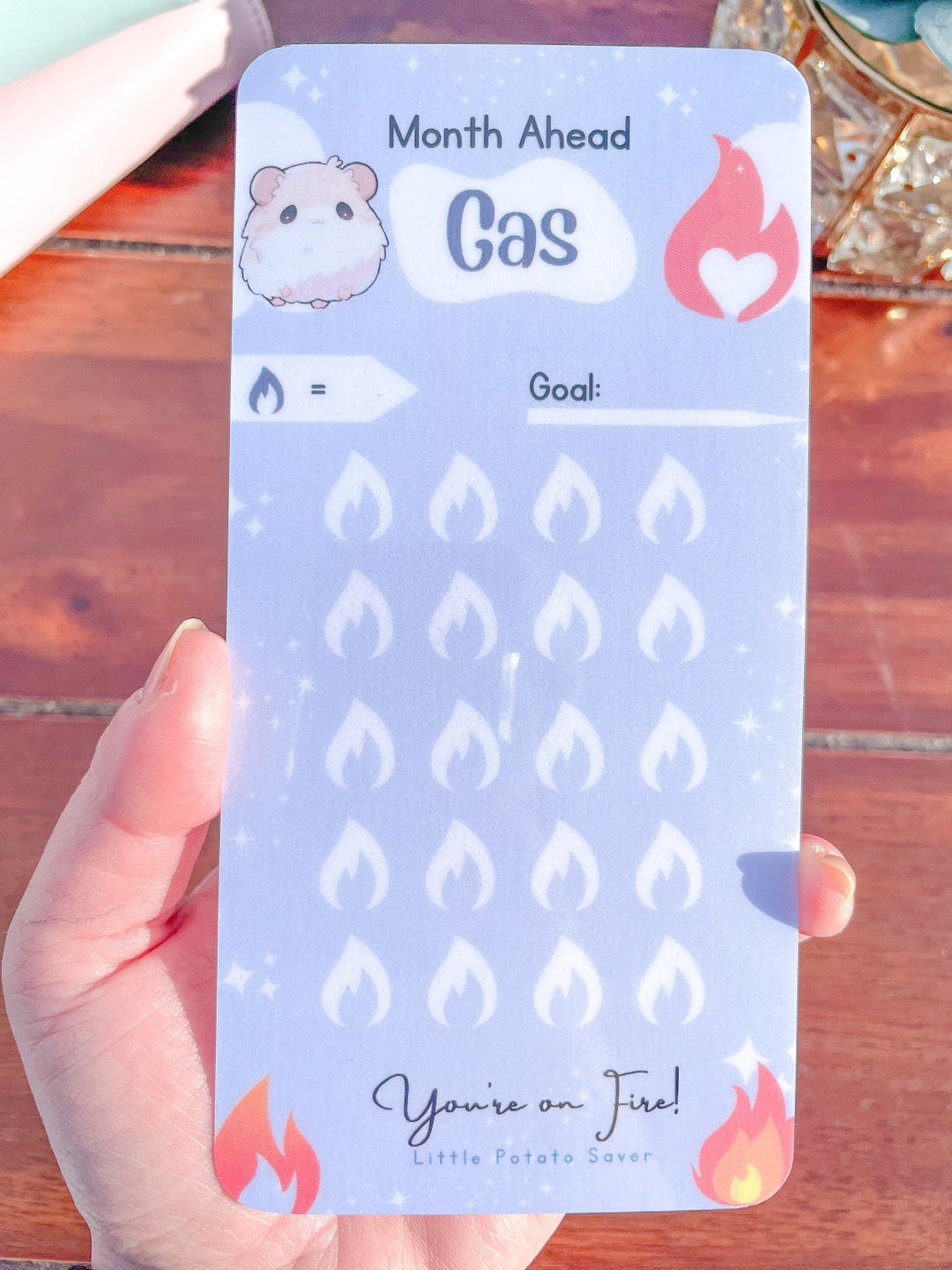 Gas L Month Ahead Savings Challenge | Money Tracker | Laminated | for ...