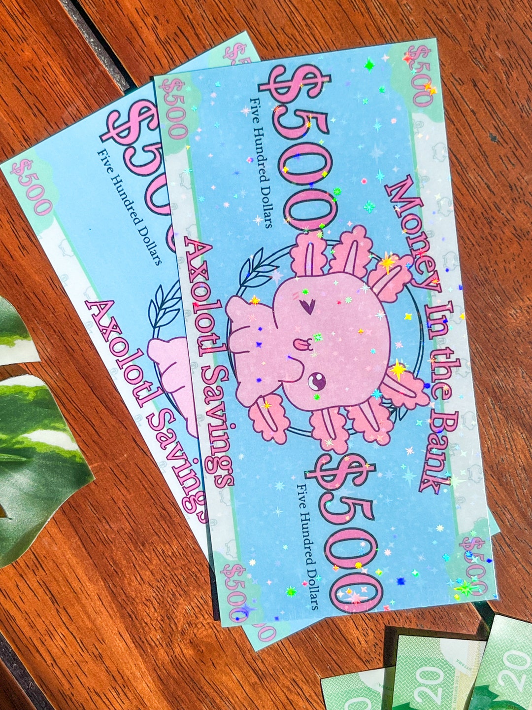 AXOLOTL Prop Money Placeholder - Cute Animals 2nd Edition| 1-1000 Fully ...