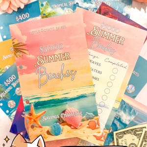 1k 2.5k 5k Summer Beaches SCRATCH OFF Savings Challenge | for A6 Budget ...