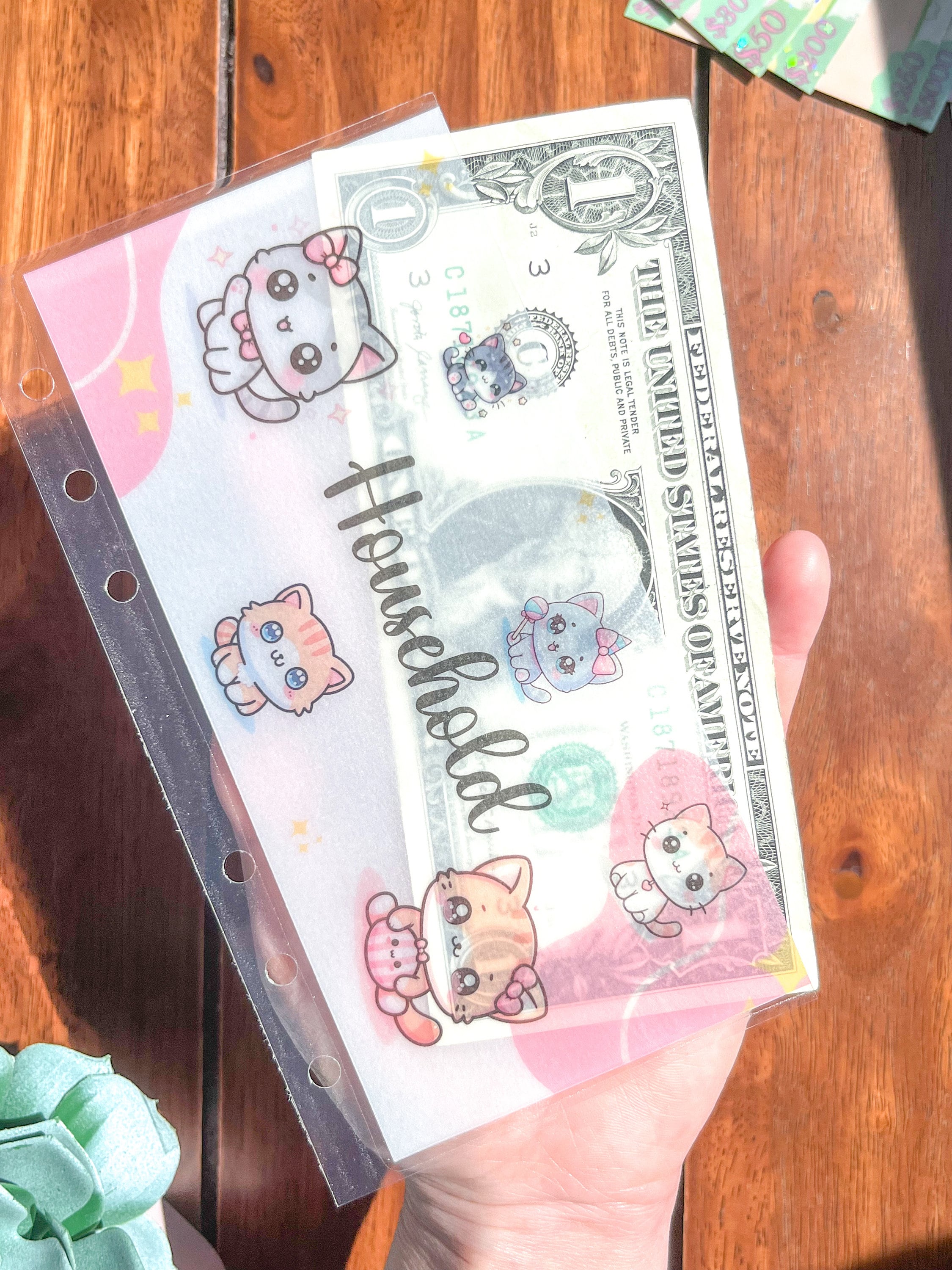 Cute Kittens Cash Envelopes | Cash Stuffing | A6 Cash Envelope System ...