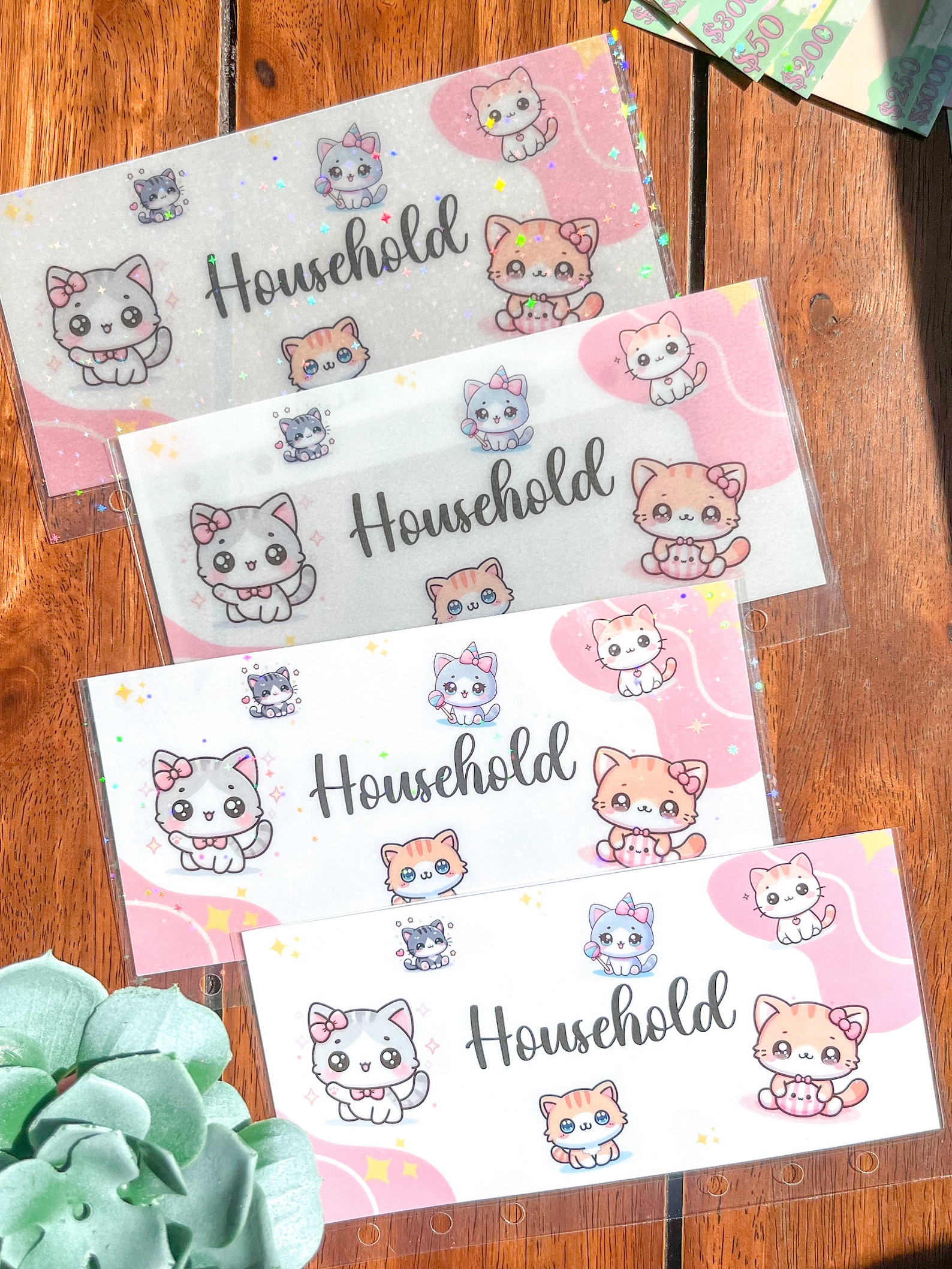 Cute Kittens Cash Envelopes | Cash Stuffing | A6 Cash Envelope System ...