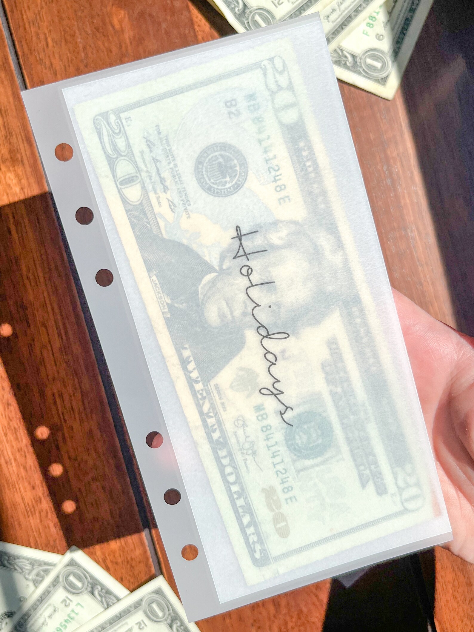 MATTE Vellum Cash Envelope L Minimalistic A6 Cash Envelope| Cash ...