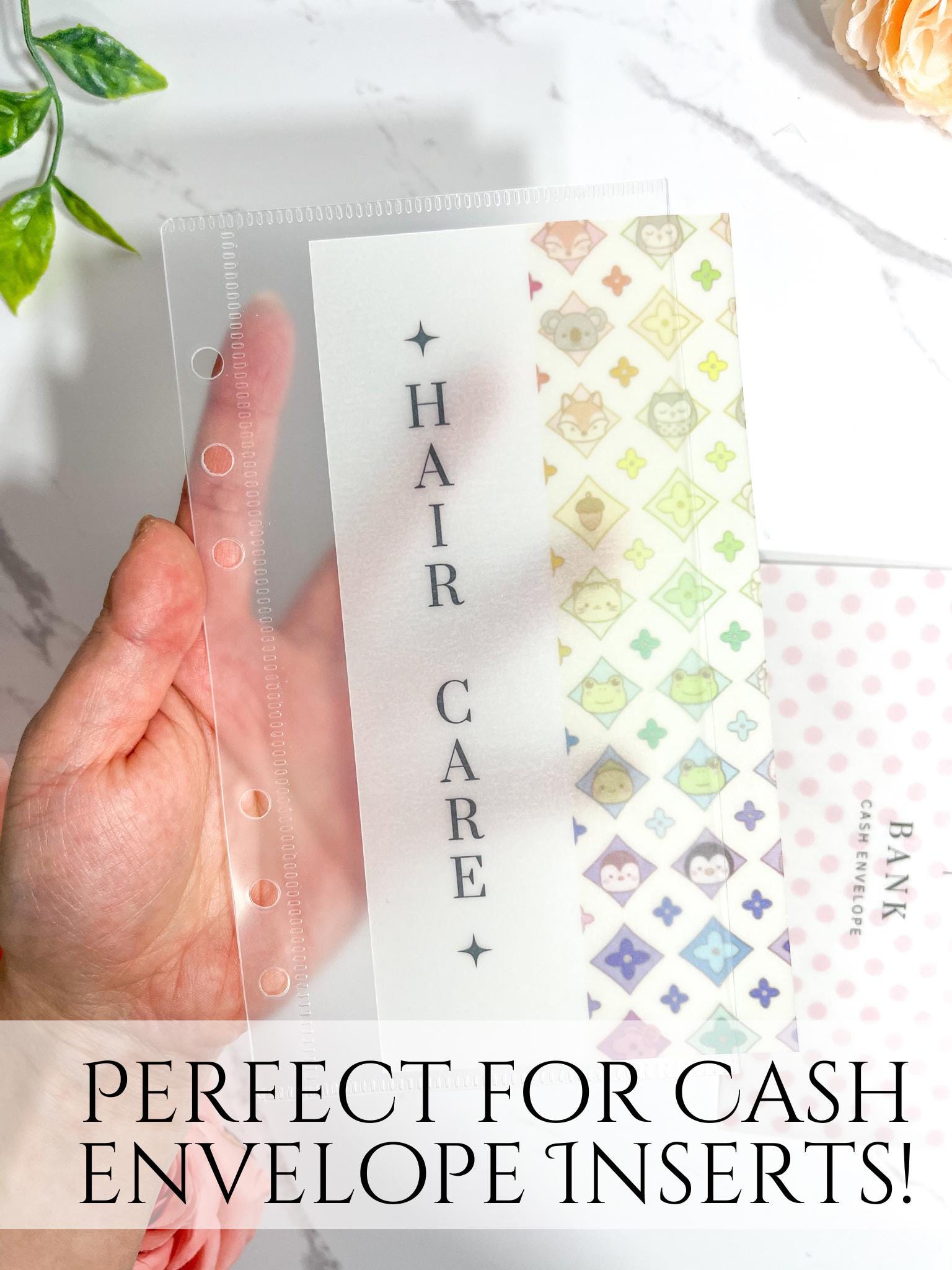 A6 Slim Cash Envelope L Semi Frosted Minimalistic Cash Envelope Zipless ...