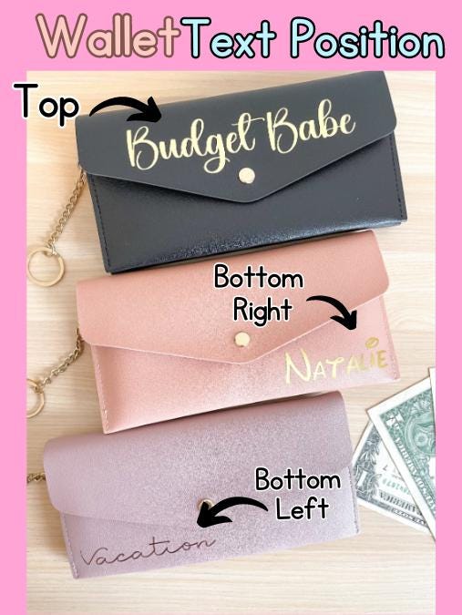 Slim Cash Envelope Wallet With Tab Dividers or Tab Envelope Cash ...