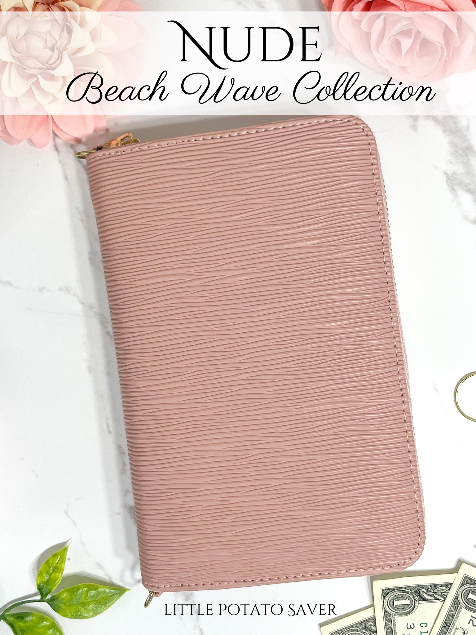 Isabella - A6 Beach Waves Collection Budget Binder | Zippered Gold Ring ...
