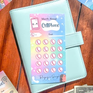 Cell Phone L Month Ahead Savings Challenge PART 2 | Money Tracker ...