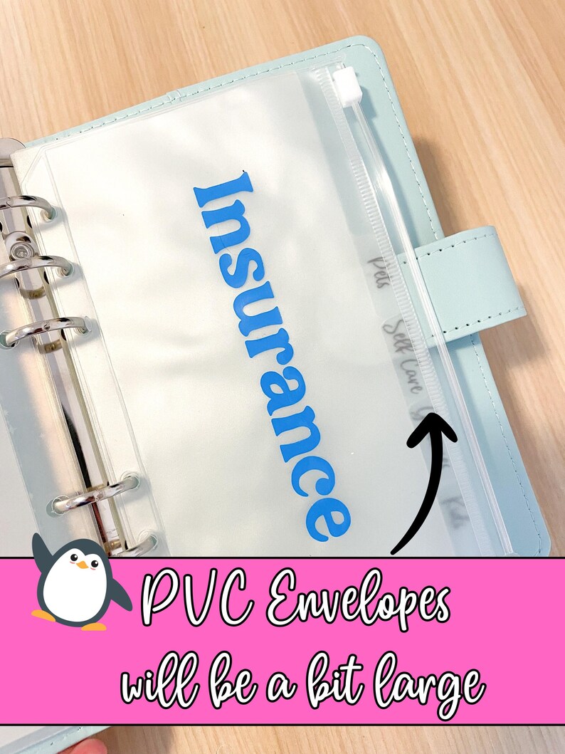 A6 Starlight Binder or Wallet Organizer | Tab Dividers (not Envelopes ...