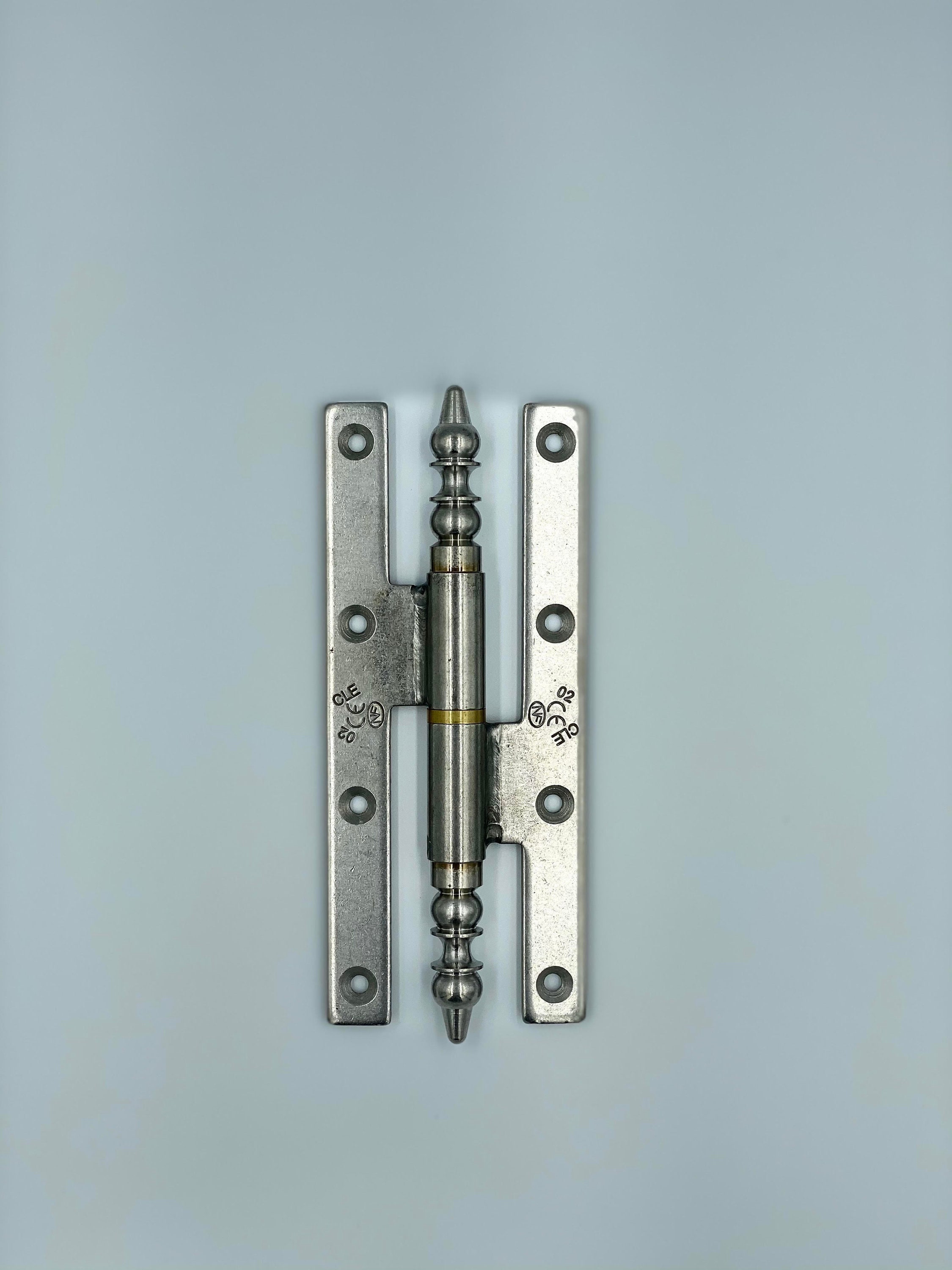 7 1/2" Silver Iron - Steeple Tip - Antique Door Hinge - Right Hand - Etsy