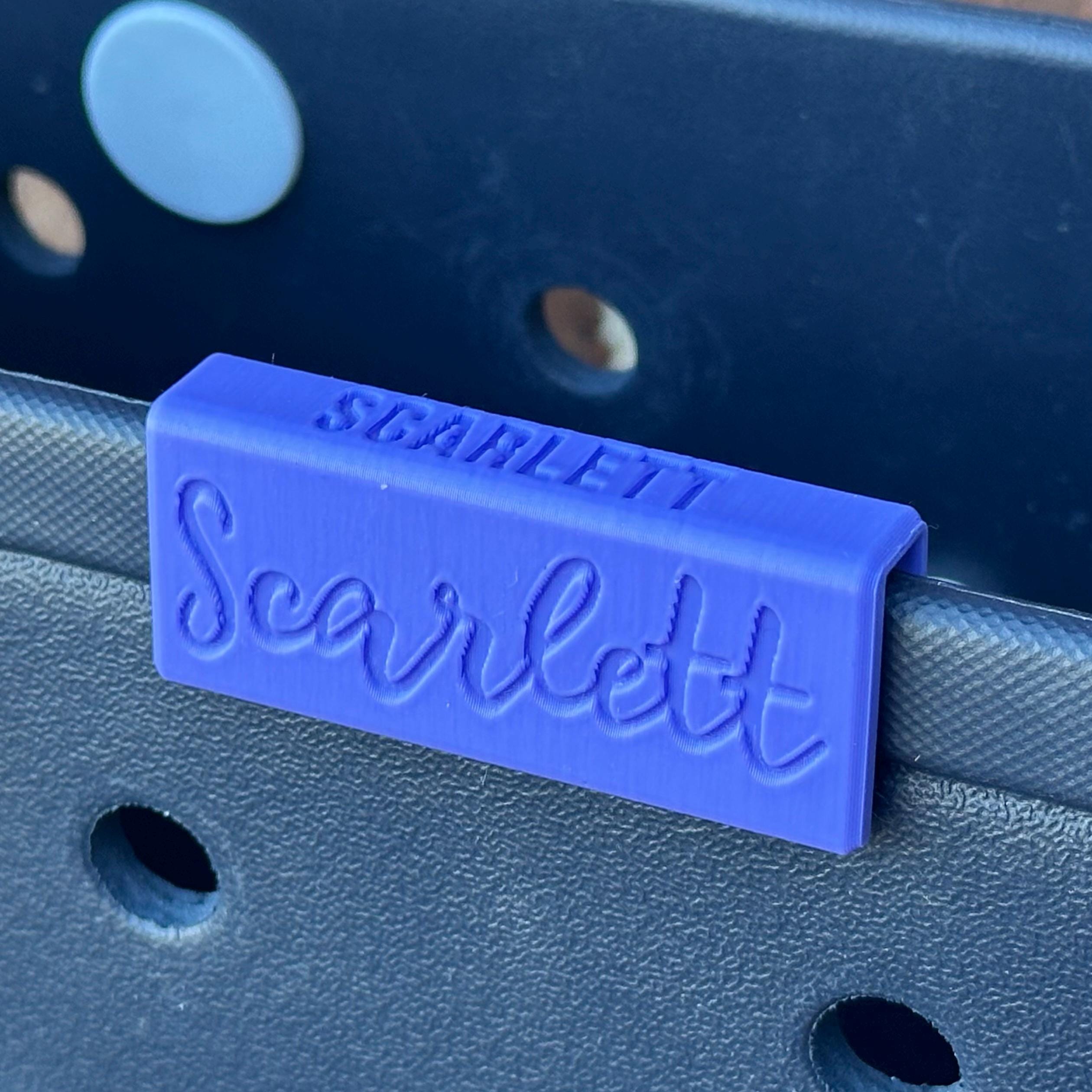 Personalized Bogg Bag Name Plate Clip: 3-sided Custom Bag Tag - Etsy