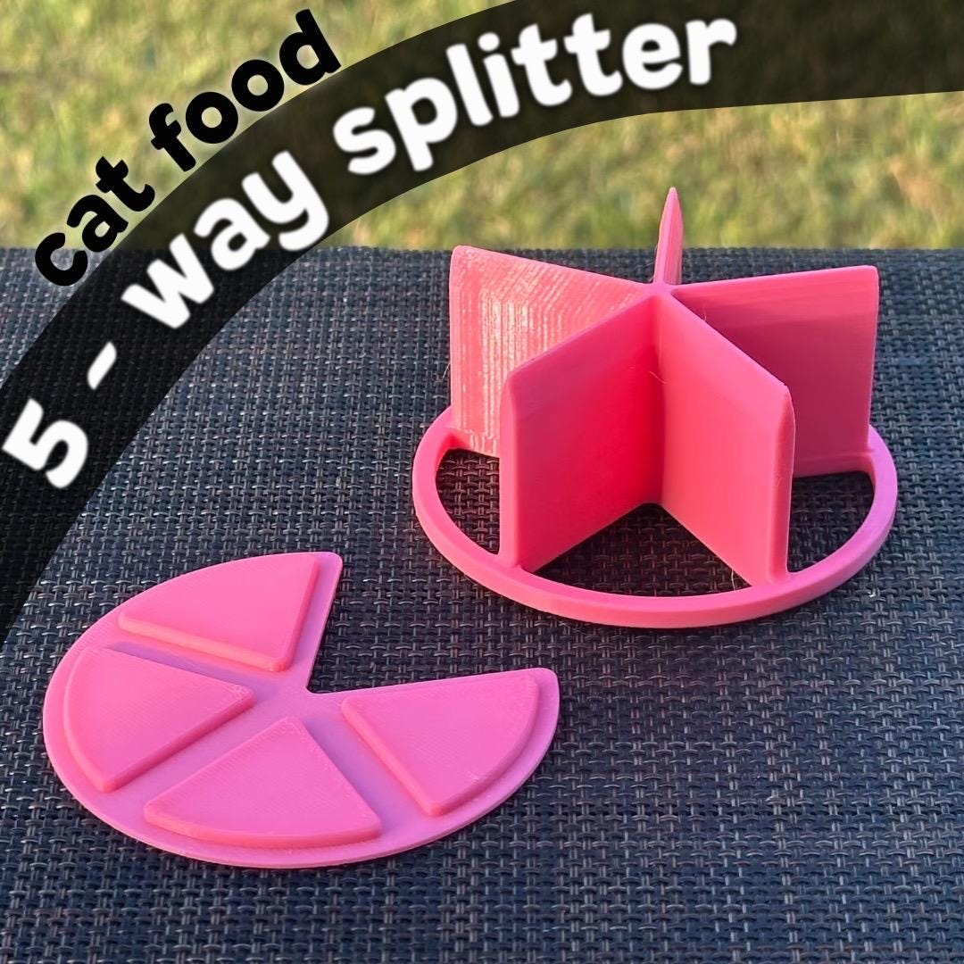 Cat Food Splitter, 5 Way Cutter, Pet Food Cutter, Divider, Fifths, Easy ...