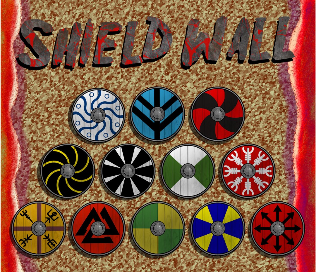 12 Shield Wall Sub Badge Set - Etsy