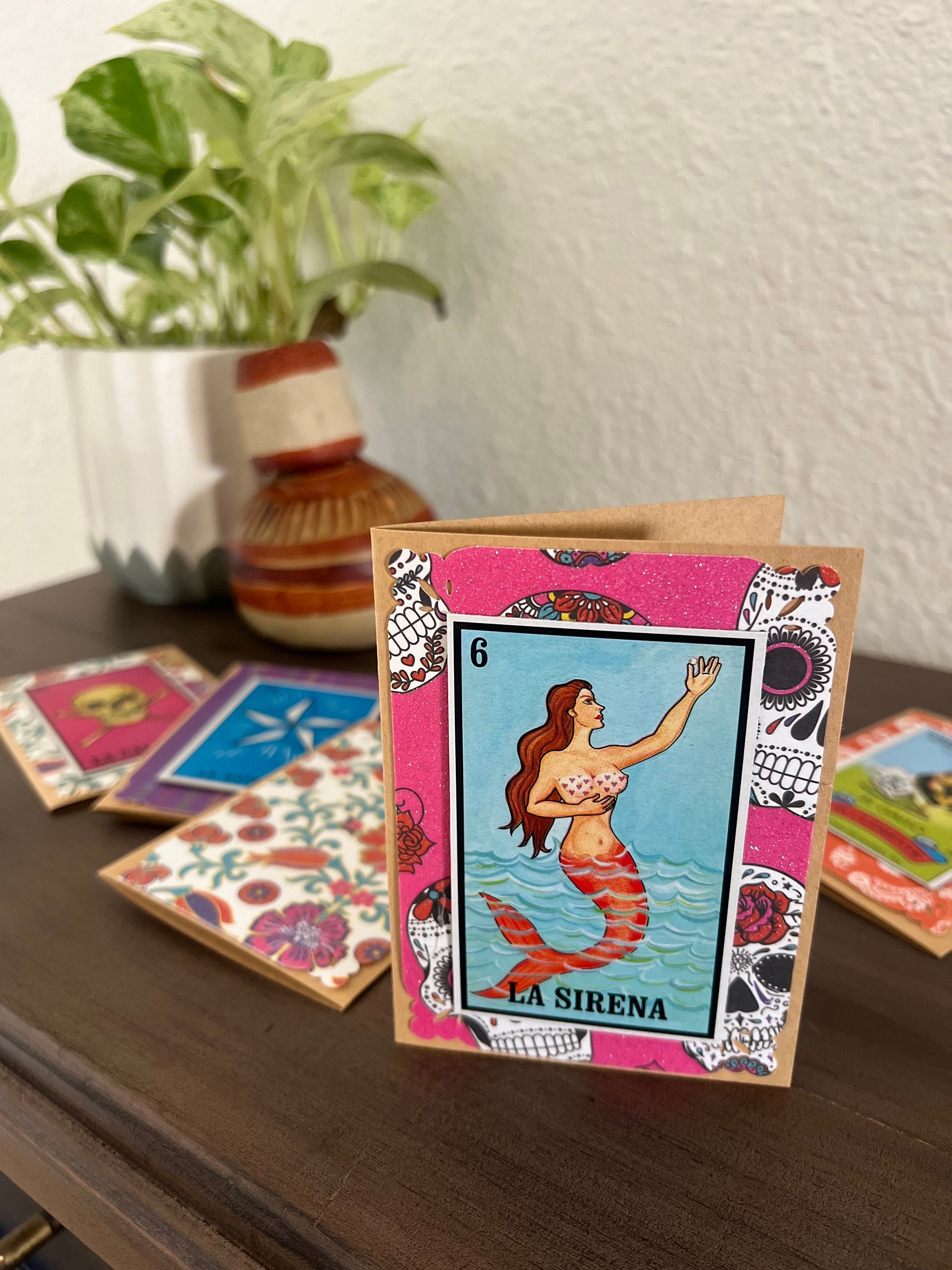 El Nopal Lotería Blank Note Card Set - Etsy