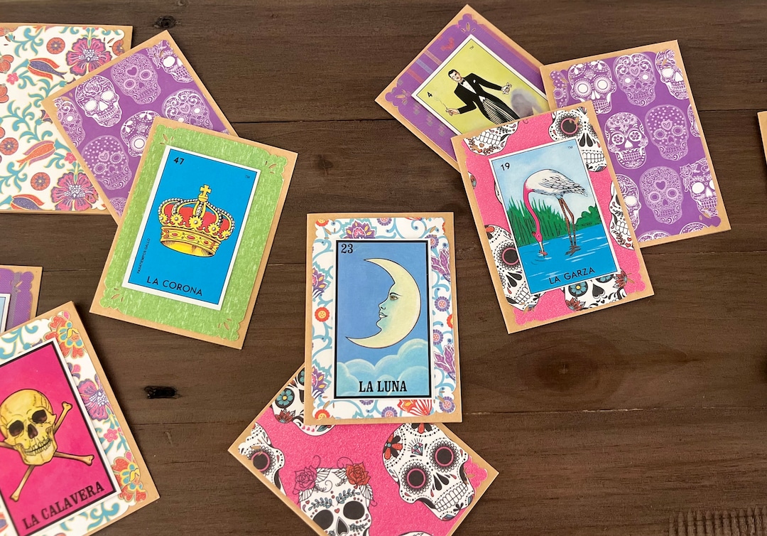 La Luna Lotería Blank Note Card Set - Etsy