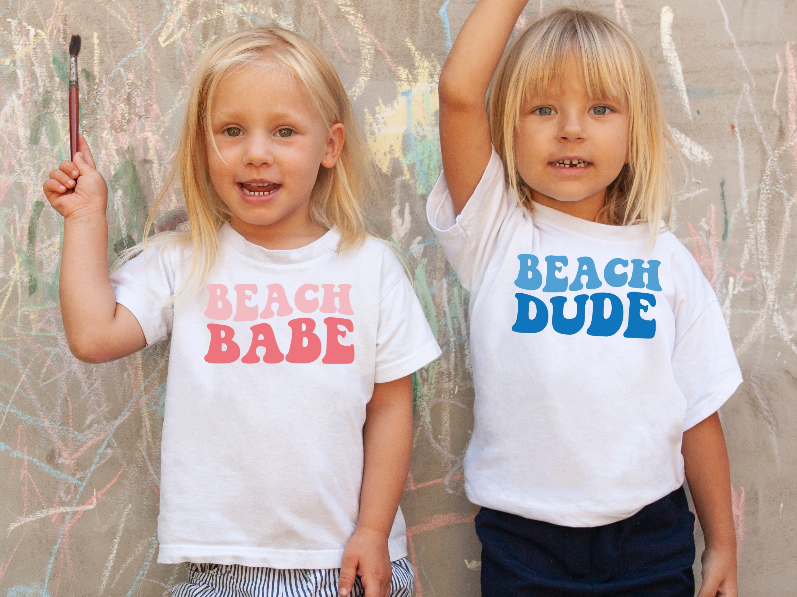 Beach Girl And Boy Modeling