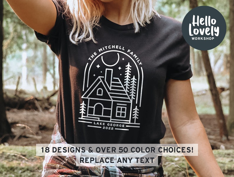 Lake House Vacation Shirts Cabin in the Woods Shirts Lake - Etsy