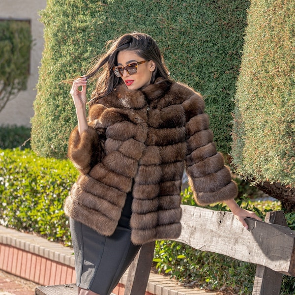 Russian Sable Fur Coat - Etsy