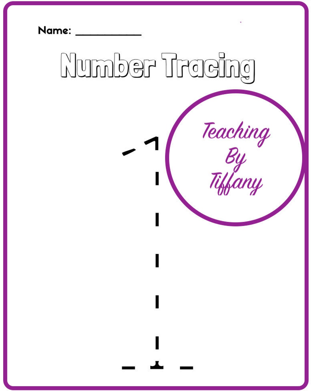 Number Tracing and Handwriting Book - Etsy
