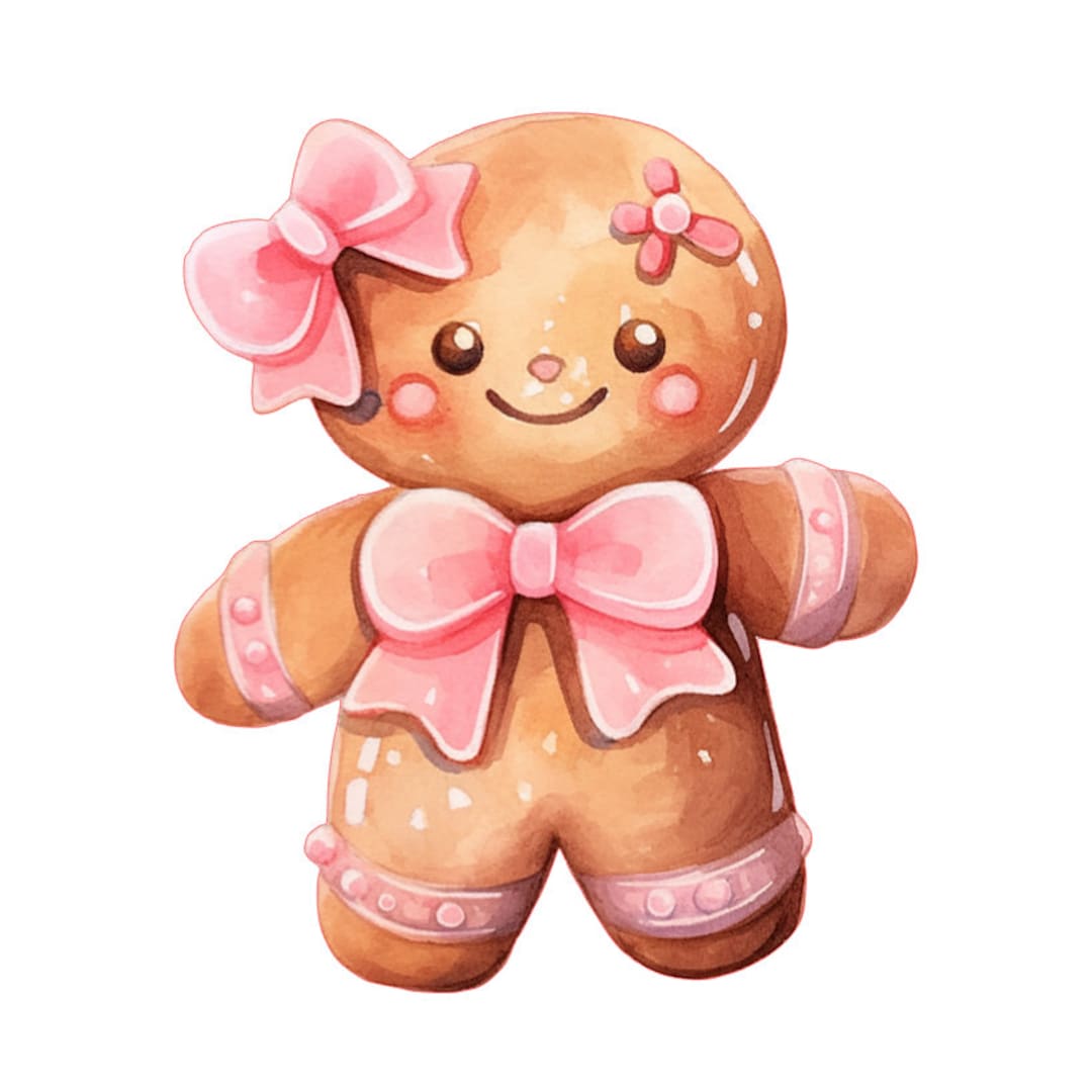 Gingerbread Girl With Bow Cookie Cutter STL Files: 2 and 3.5 - Etsy