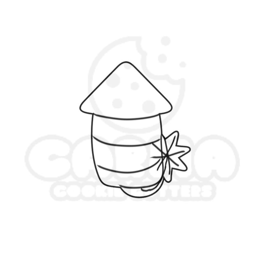 Firecracker Cookie Cutter STL Files: 2" and 3.5" - Etsy