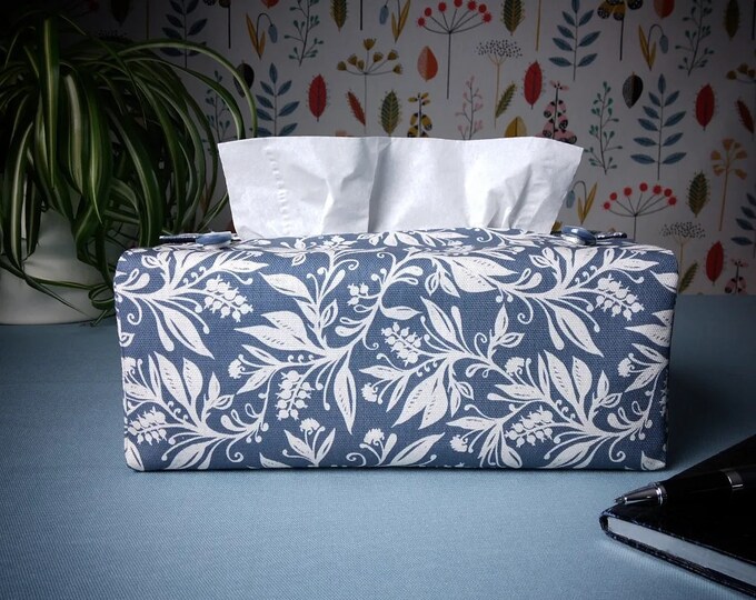 Stormy Night Stained Glass Tissue Box Cover Upright - Etsy