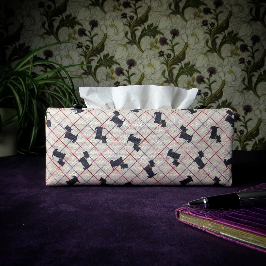 Rectangle Tissue Box Cover Scottie Dogs - Etsy