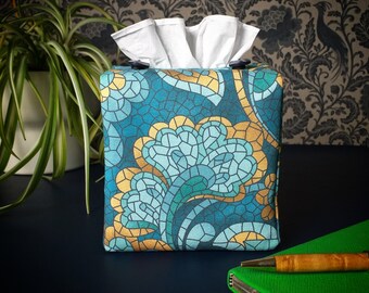 Teal Tissue Box | Etsy