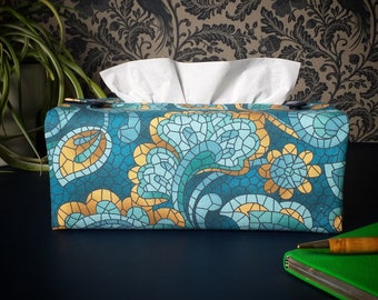 Teal Tissue Box | Etsy
