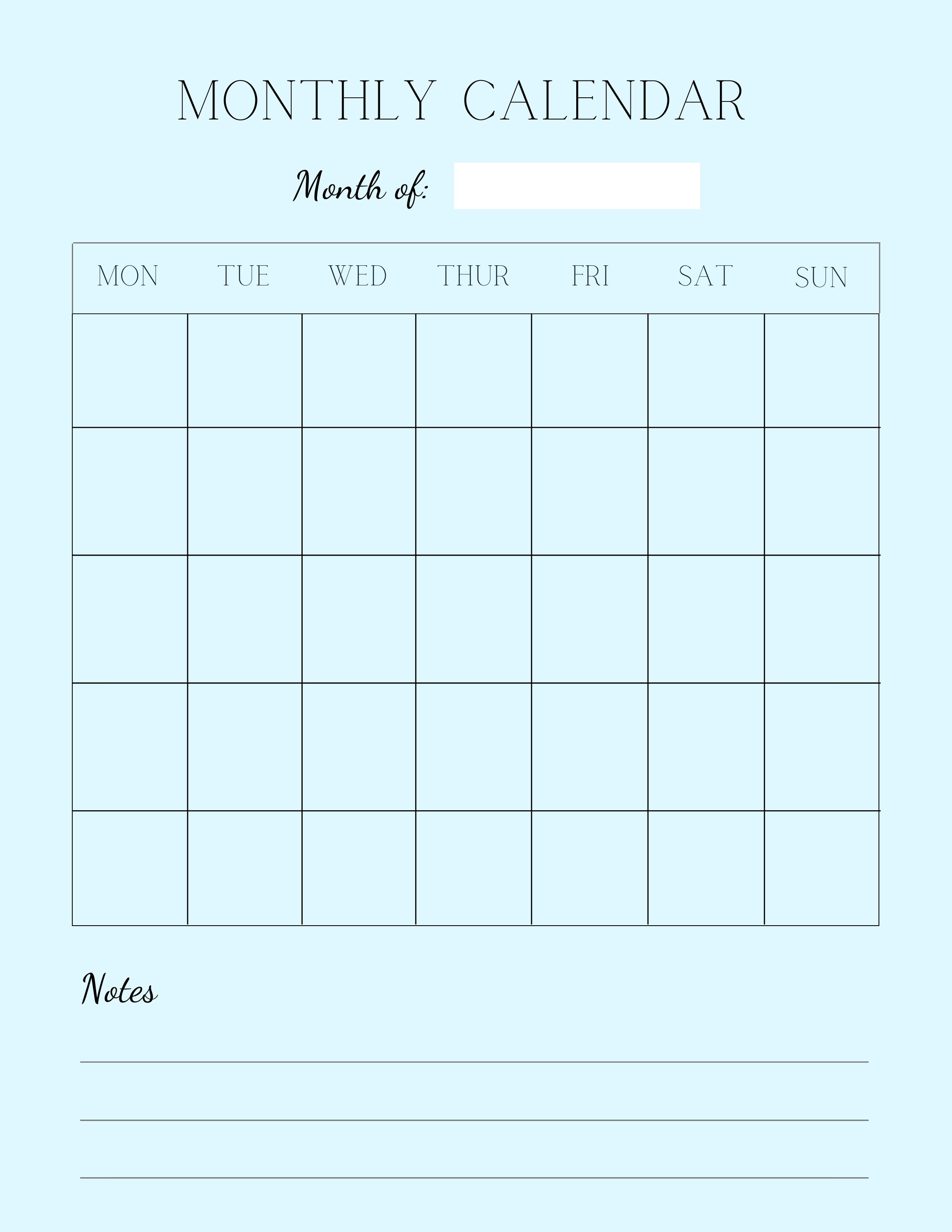 Daily Weekly Monthly Planner, Printable Planner, Customizable Planner ...