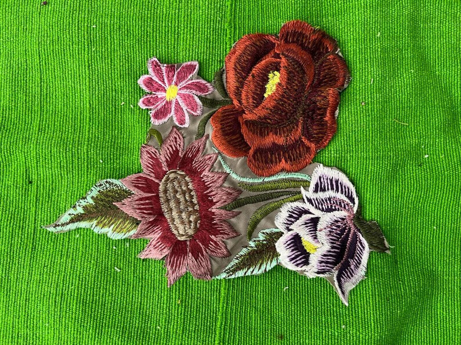 Handmade Mexican Embroidered Flower Patches /mexican Sew on - Etsy